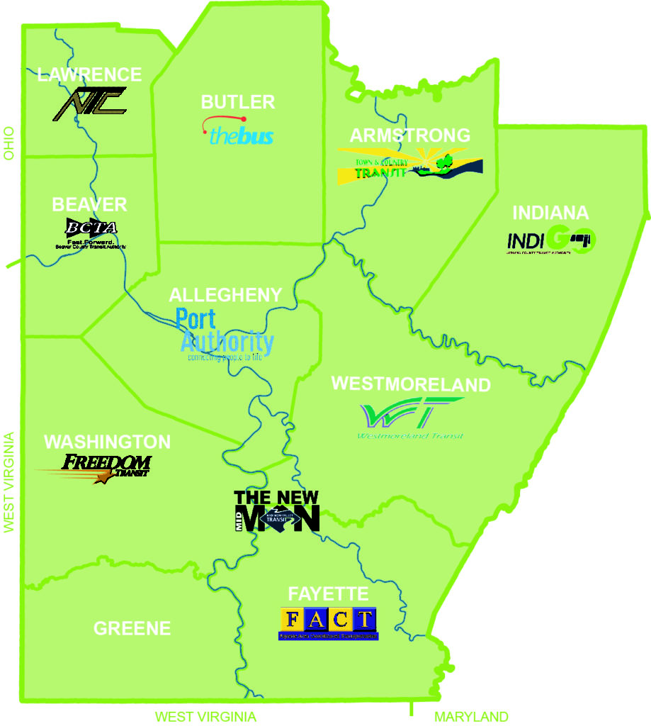 Transit Operators Map - CommuteInfo